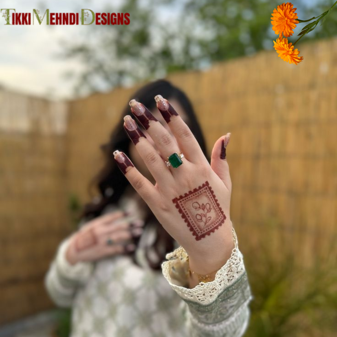 965+ Square Tikki Mehndi Design, Easy, simple & Beautiful Front and ...