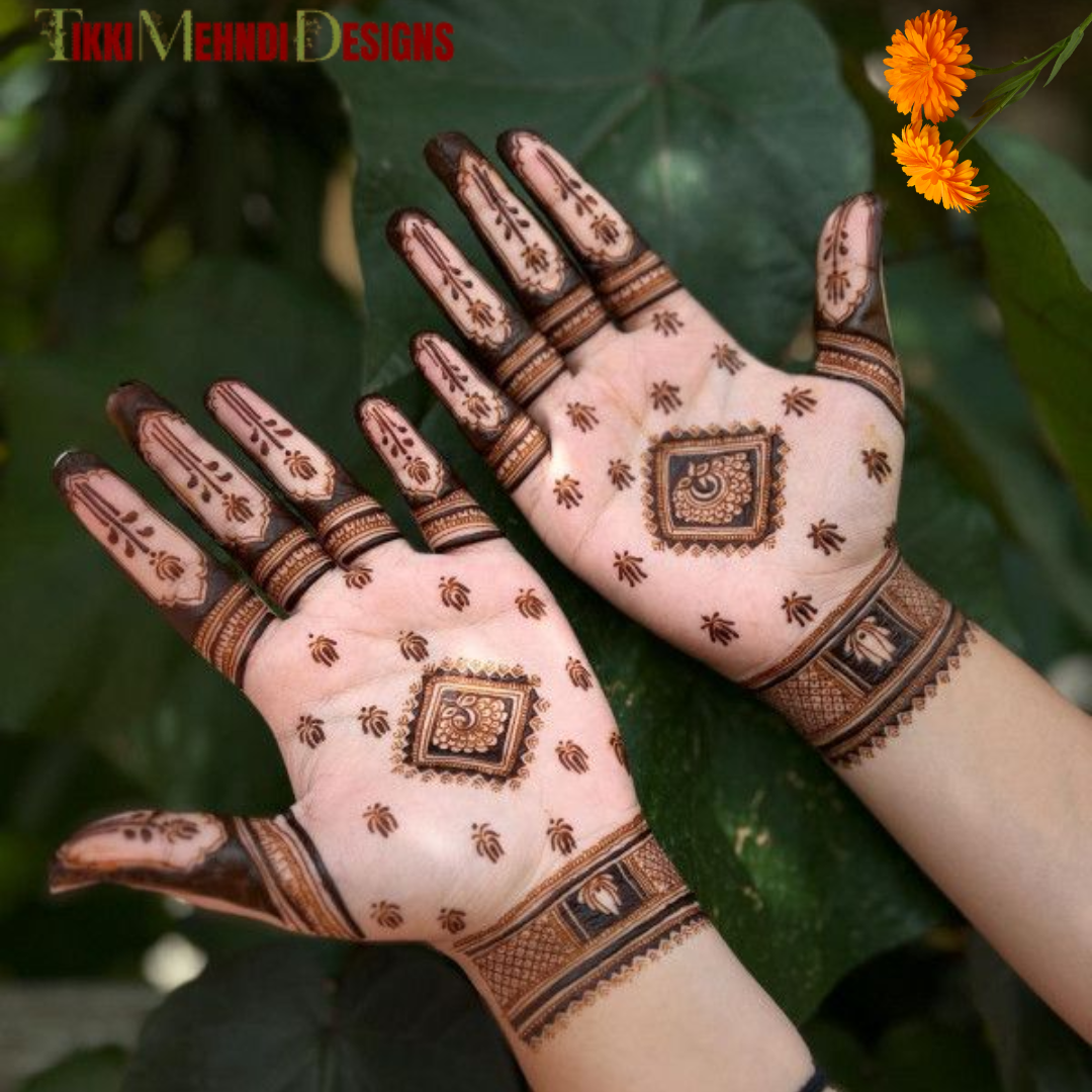 965+ Square Tikki Mehndi Design, Easy, simple & Beautiful Front and ...