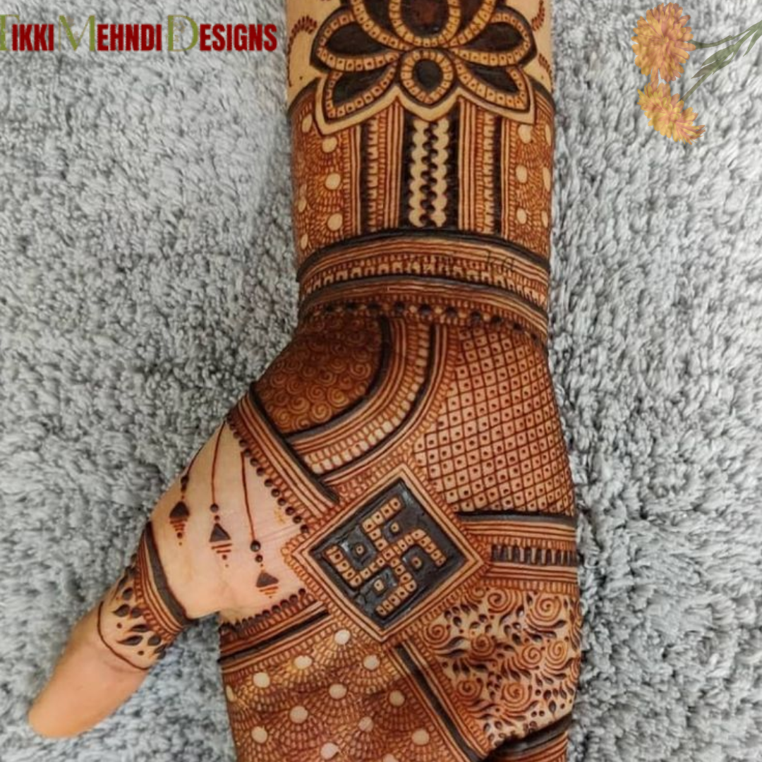 965+ Square Tikki Mehndi Design, Easy, simple & Beautiful Front and ...
