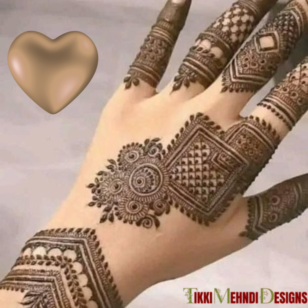 965+ Square Tikki Mehndi Design, Easy, simple & Beautiful Front and ...