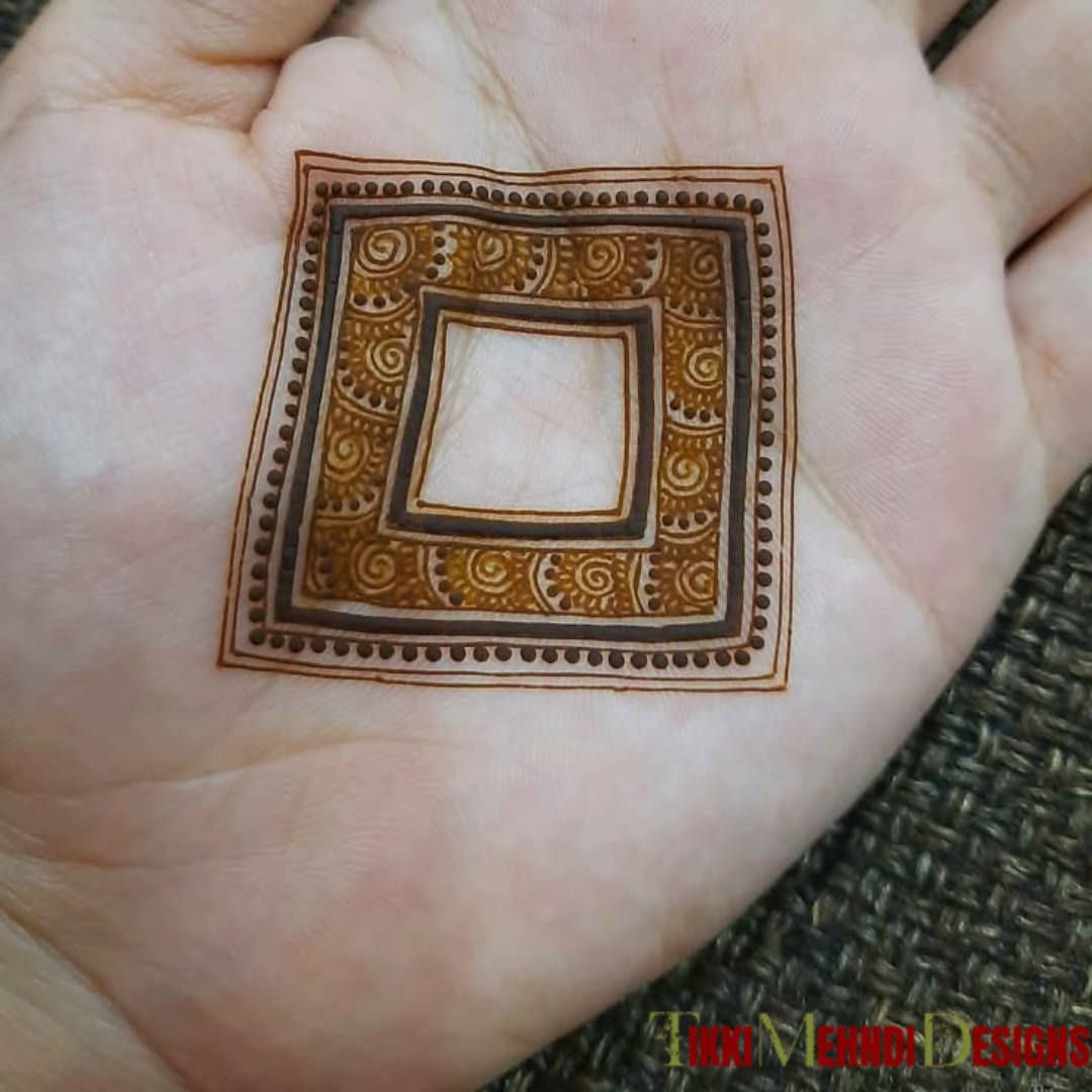 965+ Square Tikki Mehndi Design, Easy, simple & Beautiful Front and ...