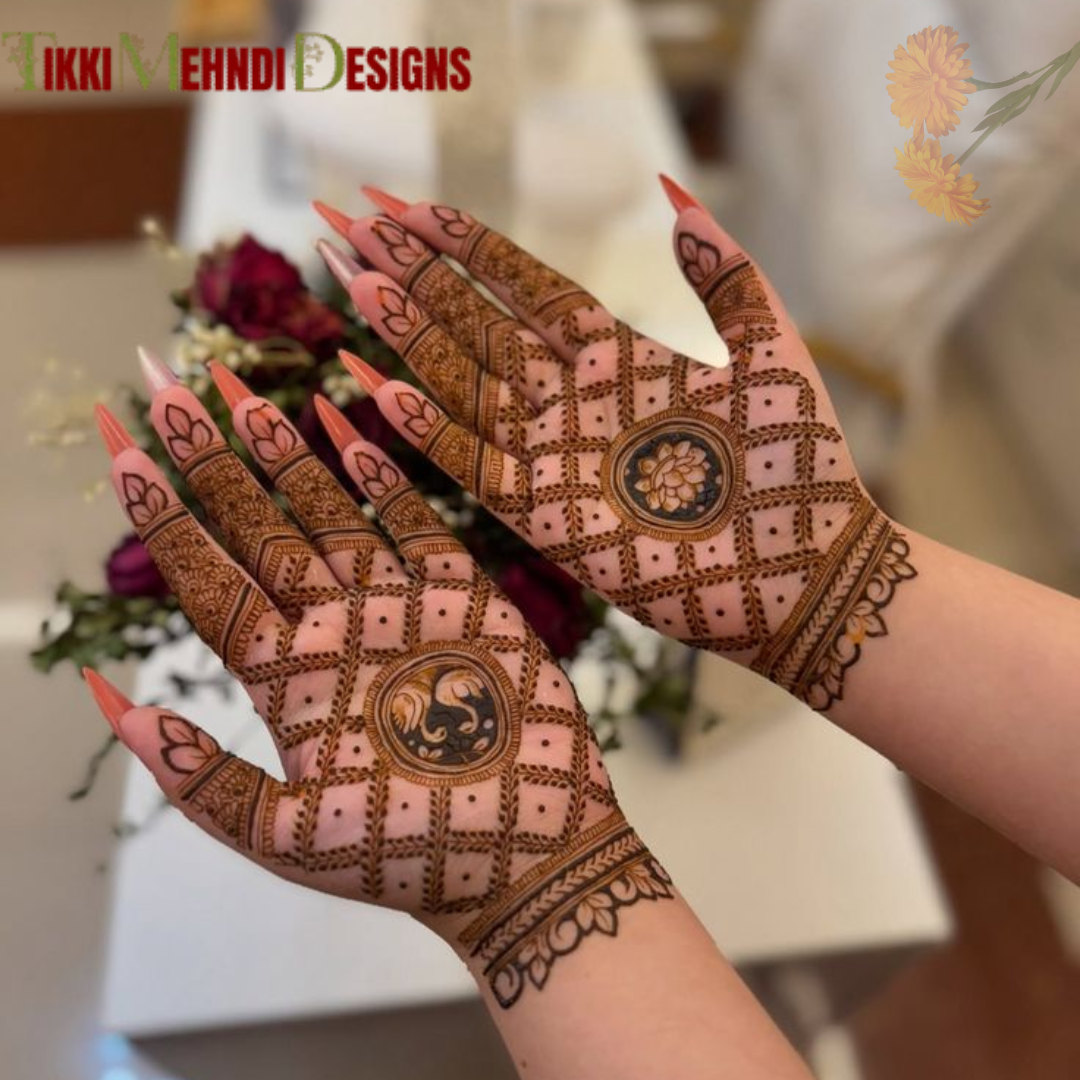 965+ Square Tikki Mehndi Design, Easy, simple & Beautiful Front and ...